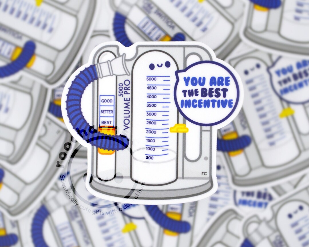 Best Incentive Spirometer Waterproof Vinyl Sticker for Nurses Week Gift ...
