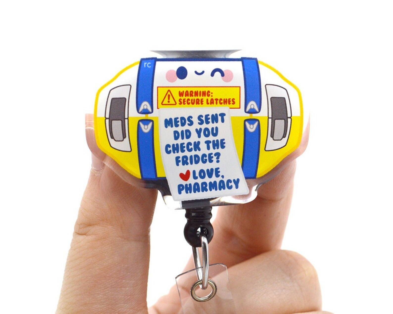 Pharmacy Tube Acrylic Badge Reel for Nurses Nursing Students - Etsy