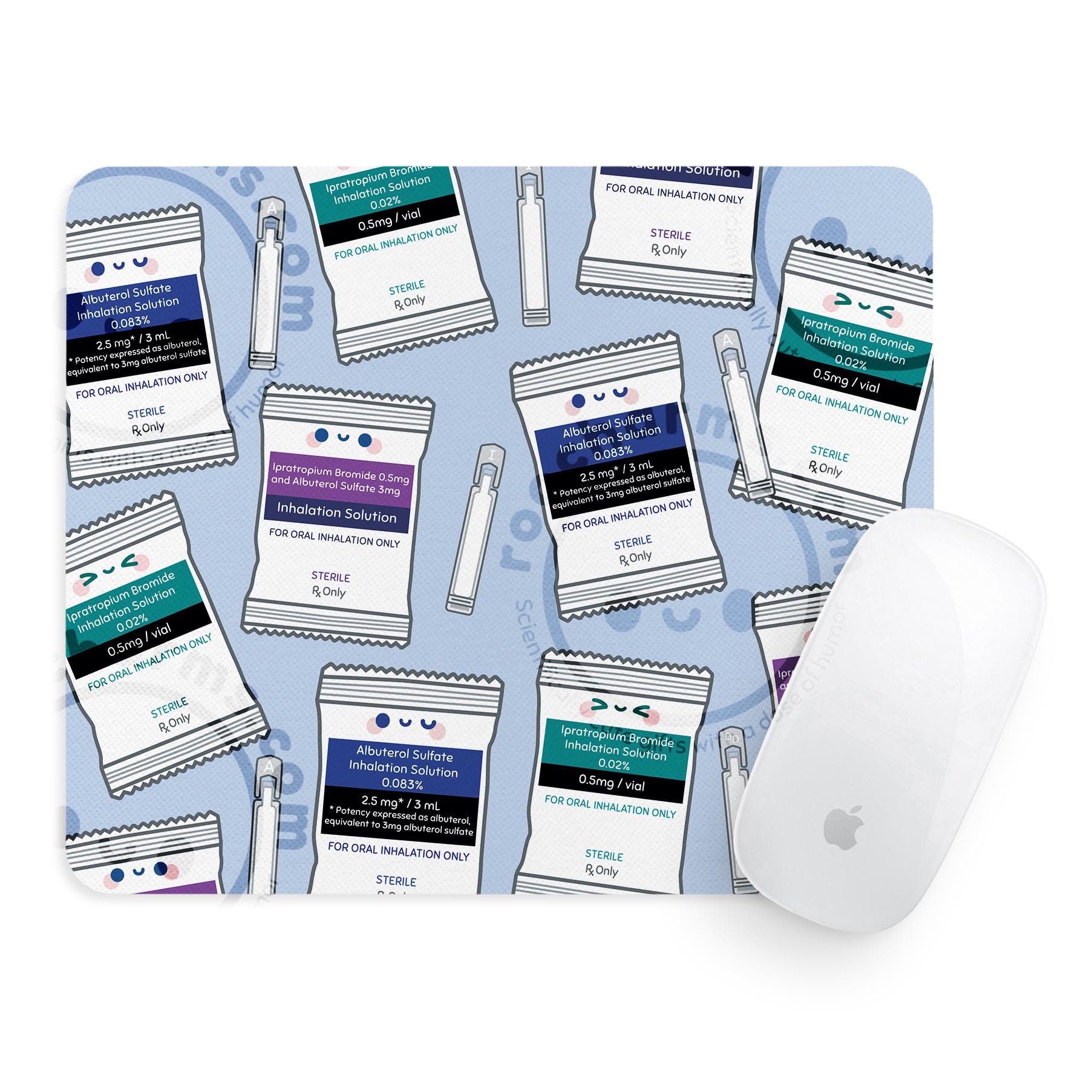 Nebulizer Medication Mouse Pad for Respiratory Therapists, RT, Nurses ...