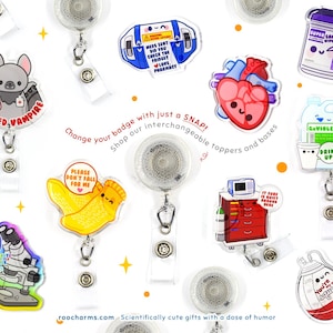 Licensed Vampire Acrylic ID Badge Reel for Phlebotomists, Phlebotomy ...