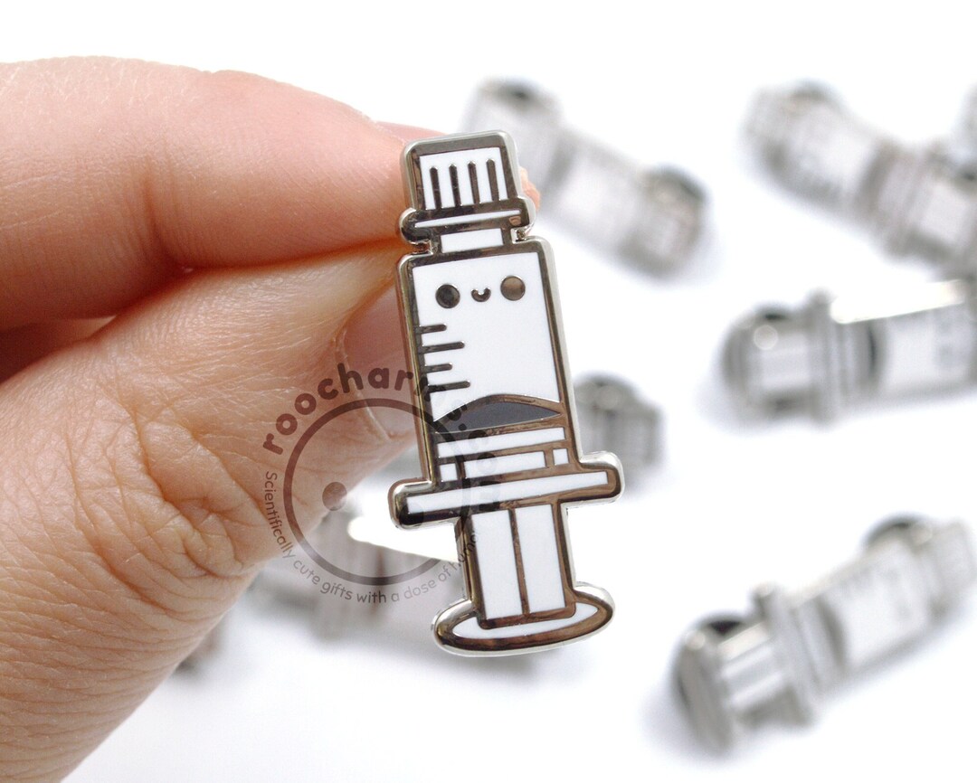 Saline Flush Enamel Pin for Nurses, Nursing Students, Healthcare ...
