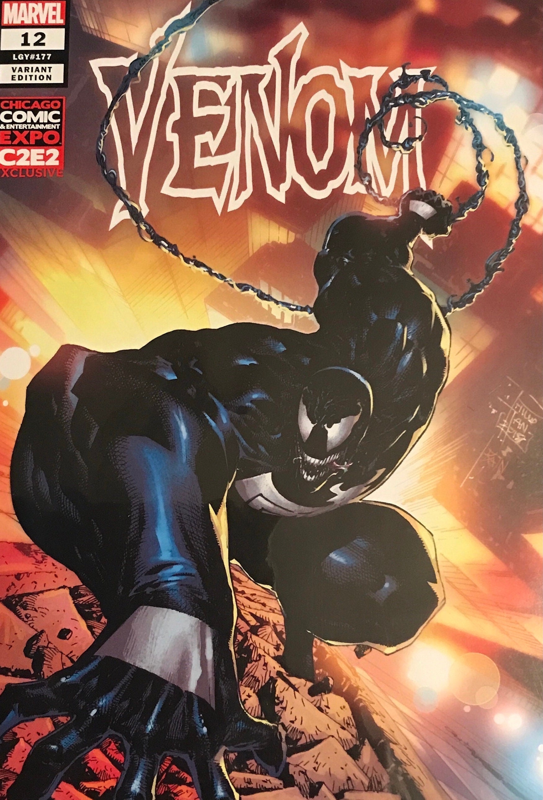 Venom 12 Philip Tan C2E2 Exclusive Variant Cover - Etsy