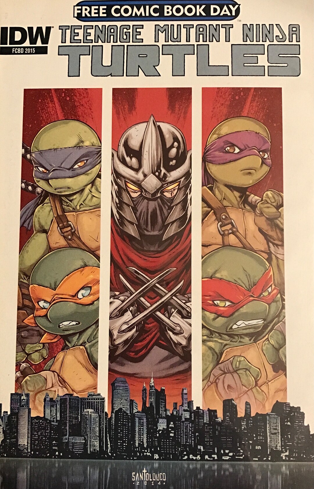 Teenage Mutant Ninja Turtles 1 Santolouco Cover No Stamp Free Comic ...