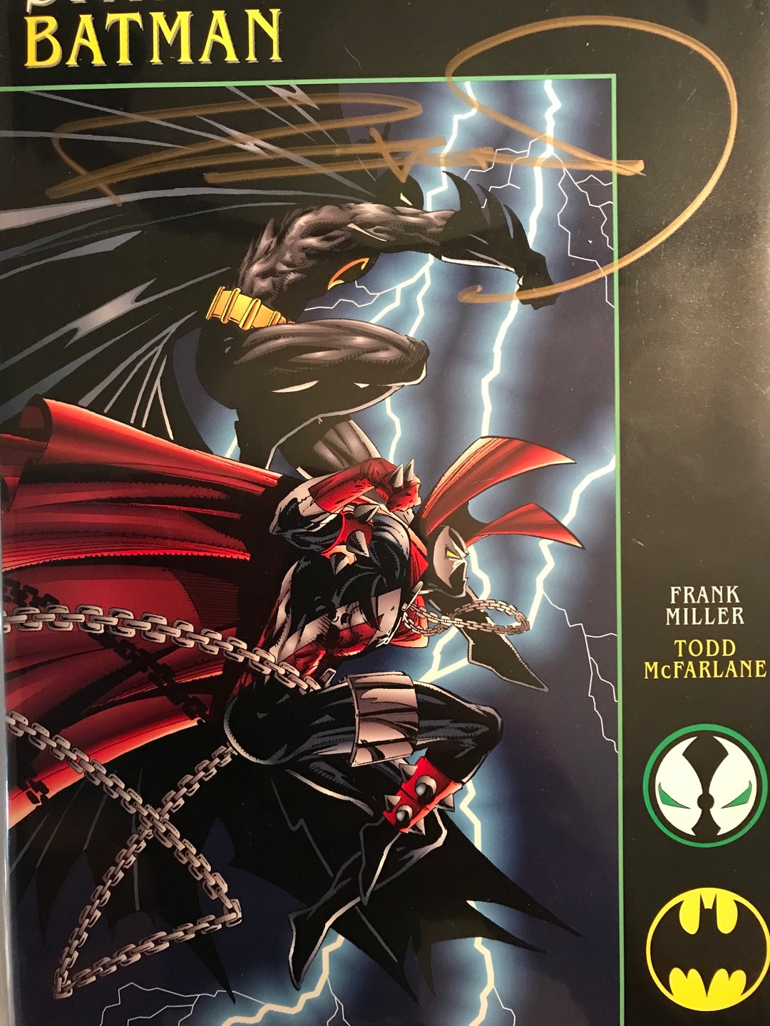 Spawn Batman 1 Signed by Frank Miller 1994 One-shot Cross Over - Etsy