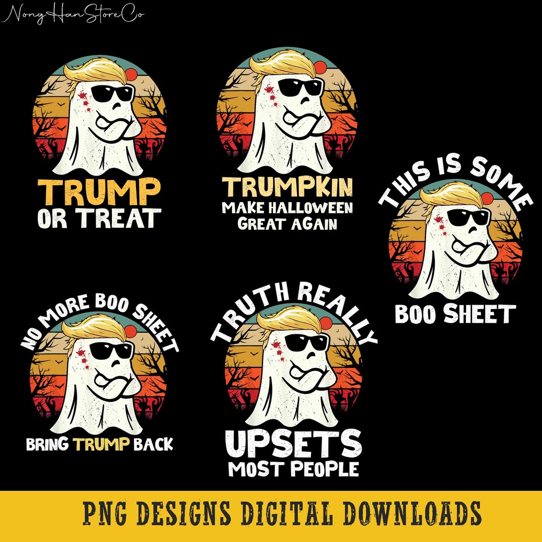 5 PNG Spooky Trump Halloween Vote for Trump, Cute Ghost Costume Png ...