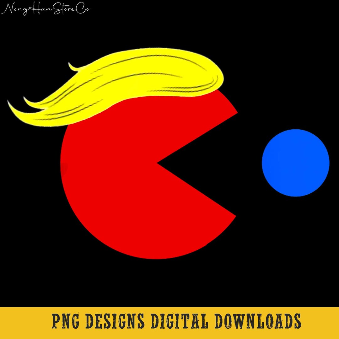 Game Funny PNG, Trump Pacman, Funny Trump, Trump Vance, Trump 2024 ...