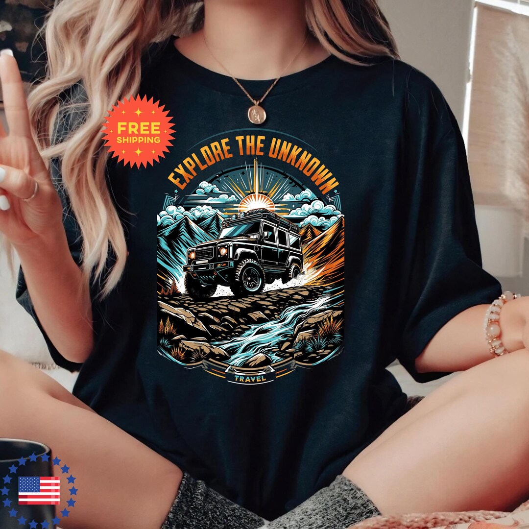 Explore the Unknown Lets Explore the World, Outdoor Adventure T-shirt ...