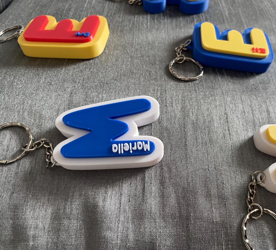 Personalized 3D Printed Keychains - Etsy