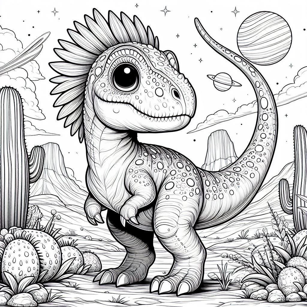 Dino Friends Coloring Pages - Etsy