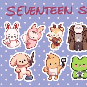 Kpop Seventeen Miniteen Stickers - Etsy