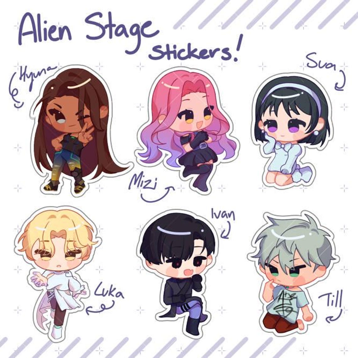 Alien Stage ALNST Stickers - Etsy