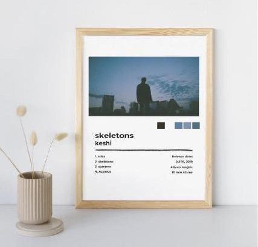 Keshi Poster Skeletons Album Poster Album Cover Poster Music Poster ...