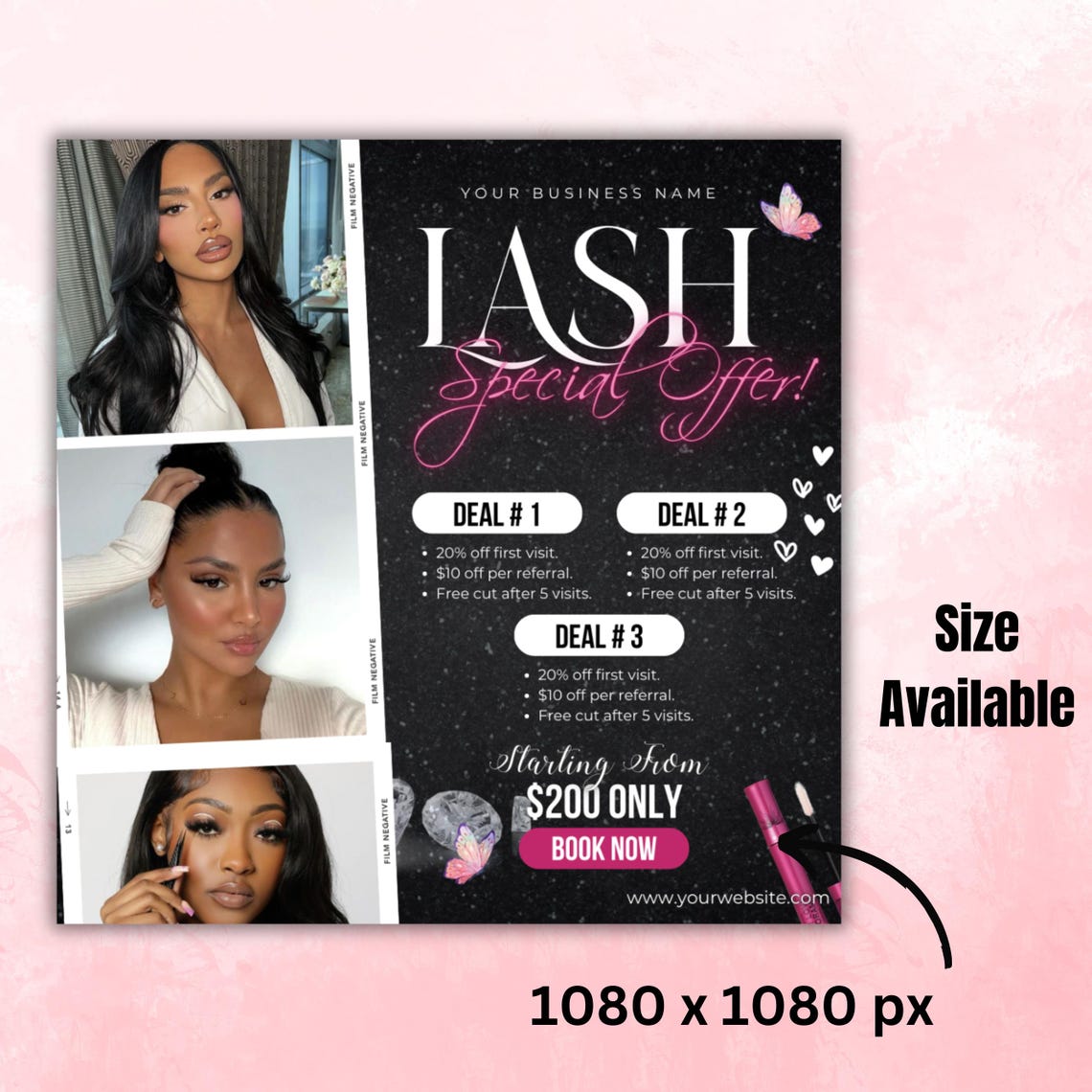 September Lash Special Flyer, September Booking Flyer, Lash Special ...