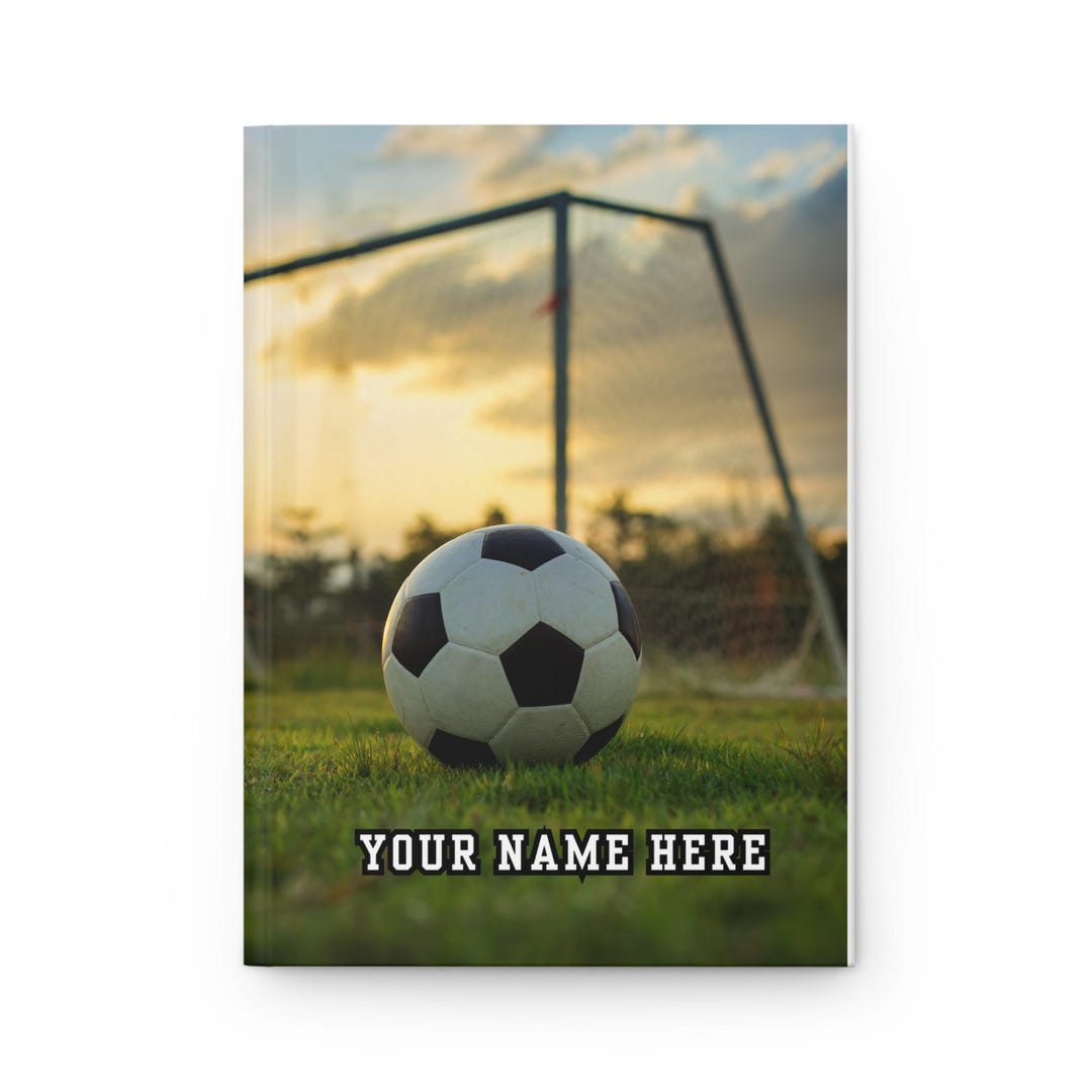 Personalized Soccer Journal, Matte Hardcover, Gift for Him - Etsy