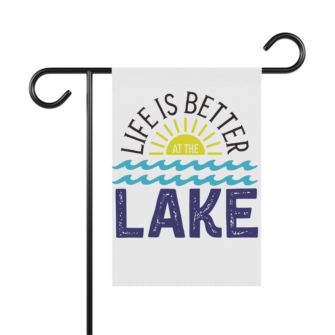 Lake Flag, Life is Better at the Lake Outdoor Flag, Double Sided Lake ...