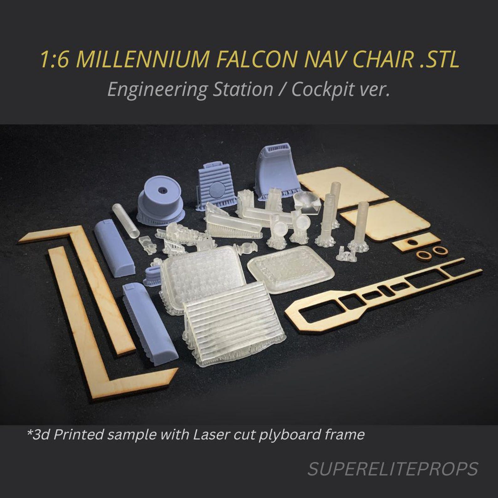 3D File .STL Millennium Falcon NAV Chair for Cockpit Main Hold Sixth ...