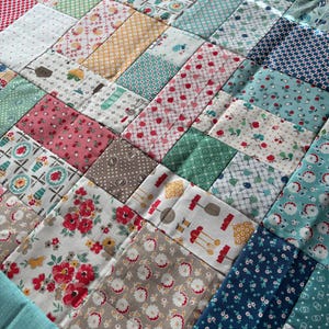 Cook Book by Lori Holt Fabric Quilt TOP, UNFINISHED, 42 Inch, Baby ...