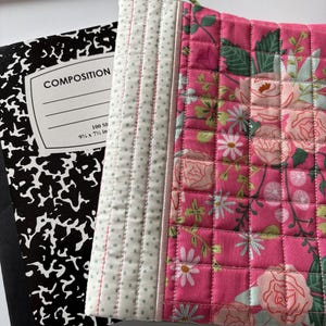 New Dawn Floral Fabric Composition Notebook Cover, Standard, Handmade ...