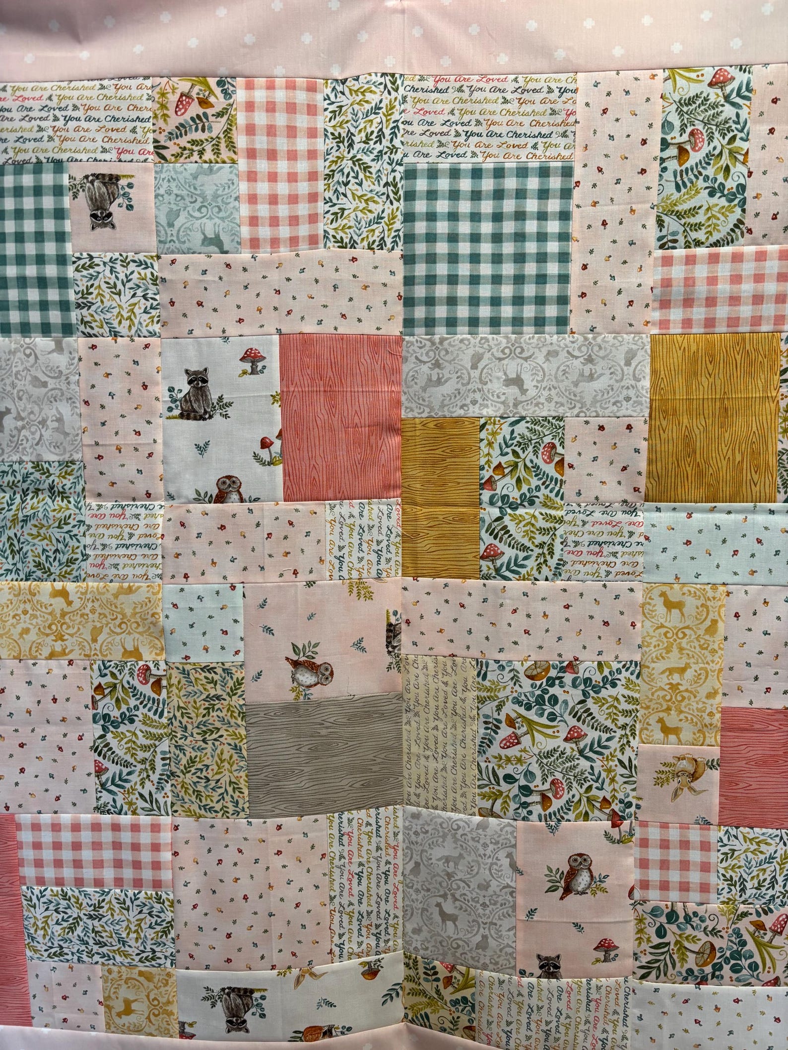Effie's Woods by Deb Strain for Moda, Woodland Animal Fabric Quilt TOP ...