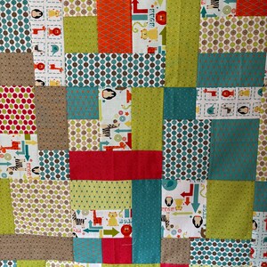 Alphabet Soup Gender Neutral UNFINISHED Quilt Top, Jungle Animals ...