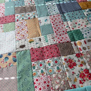 Cook Book by Lori Holt Fabric Quilt TOP, UNFINISHED, 42 Inch, Baby ...