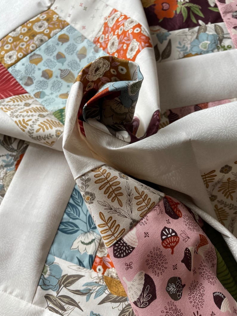 Slow Stroll Unfinished Crib Quilt TOP by Fancy That for Moda - Etsy