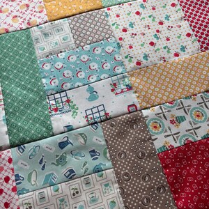 Cook Book by Lori Holt Fabric Quilt TOP, UNFINISHED, 42 Inch, Baby ...