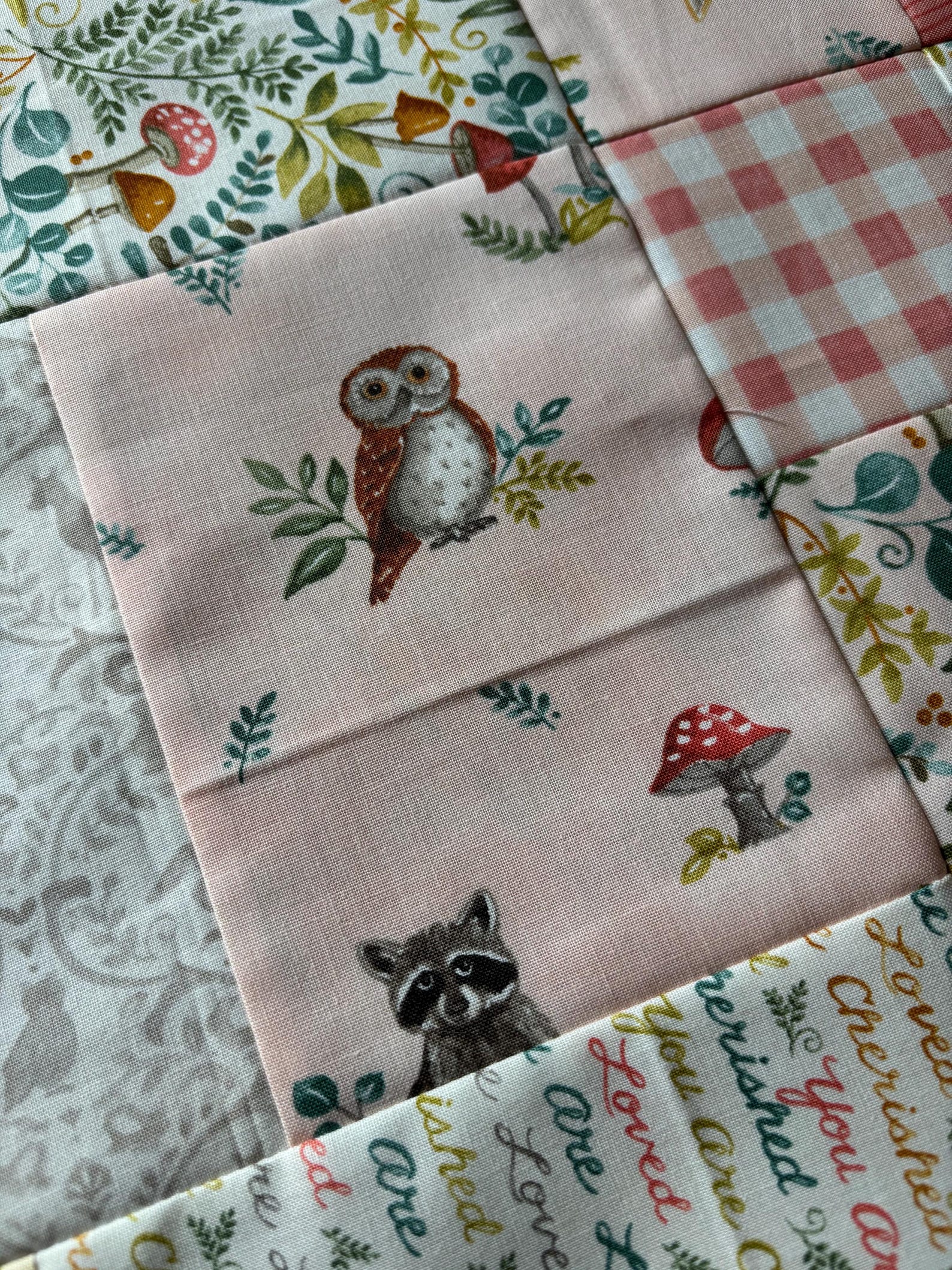 Effie's Woods by Deb Strain for Moda, Woodland Animal Fabric Quilt TOP ...