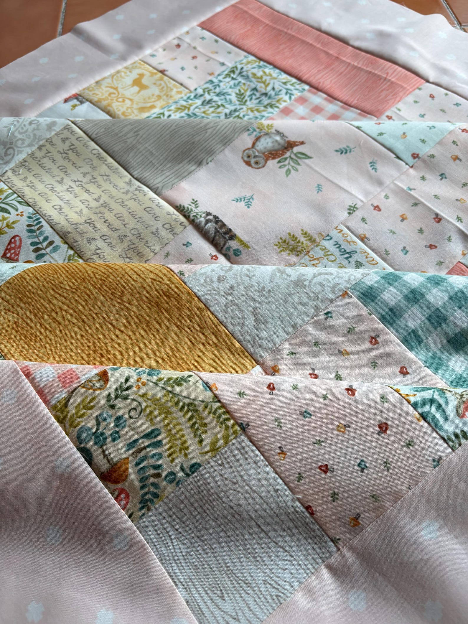 Effie's Woods by Deb Strain for Moda, Woodland Animal Fabric Quilt TOP ...
