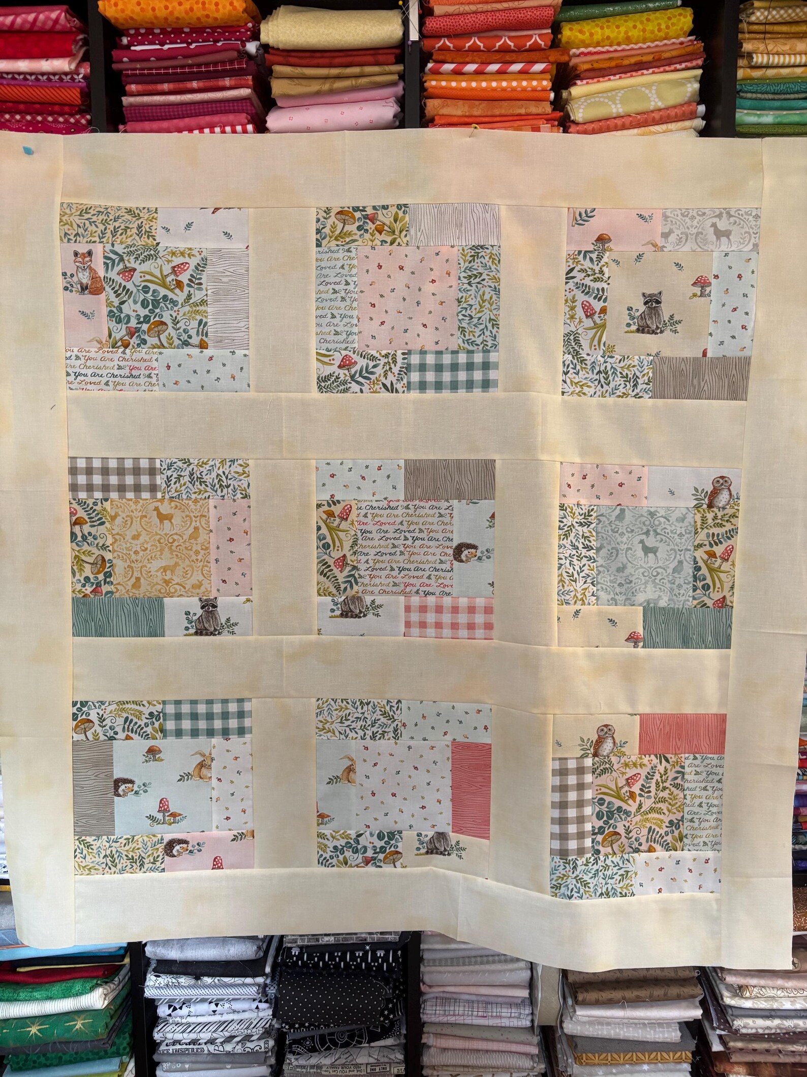 Effie's Woods by Deb Strain for Moda, Woodland Fabric Quilt TOP ...