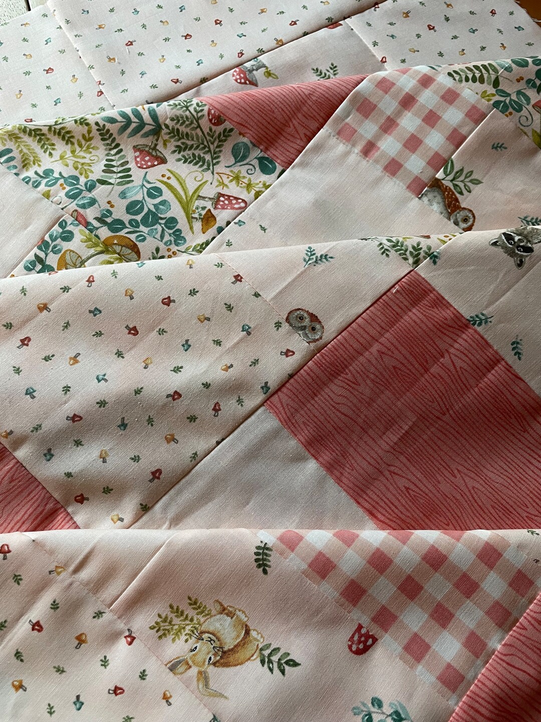 Effie's Woods by Deb Strain for Moda, Woodland Animal Fabric Quilt TOP ...