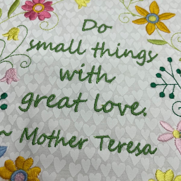 Embroidered Quote - Etsy