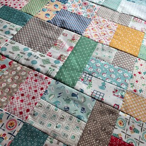 Cook Book by Lori Holt Fabric Quilt TOP, UNFINISHED, 42 Inch, Baby ...