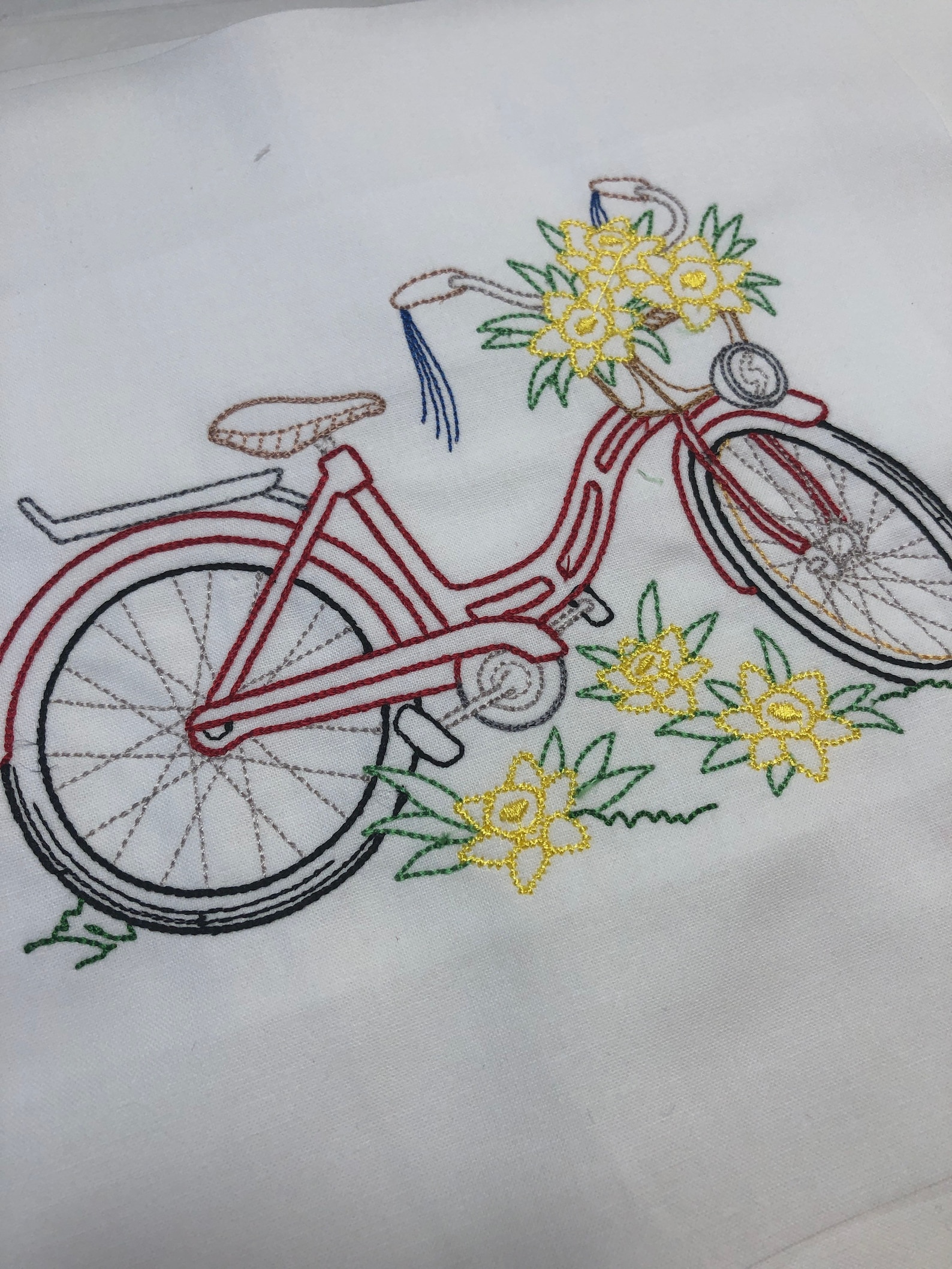 Vintage Bicycles 4 Embroidered Quilt Blocks Ready to Sew - Etsy