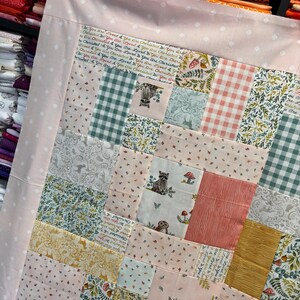 Effie's Woods by Deb Strain for Moda, Woodland Animal Fabric Quilt TOP ...