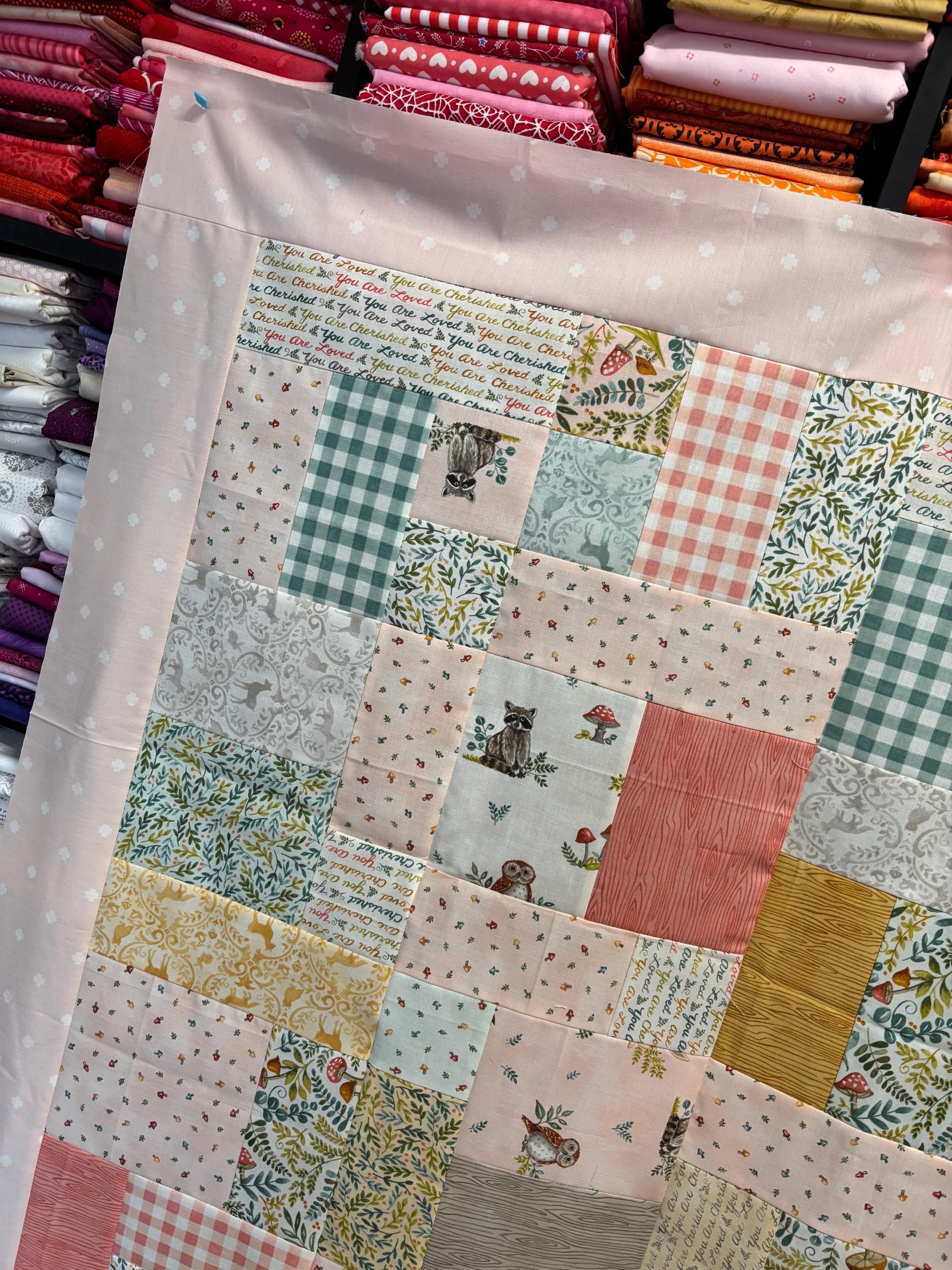 Effie's Woods by Deb Strain for Moda, Woodland Animal Fabric Quilt TOP ...