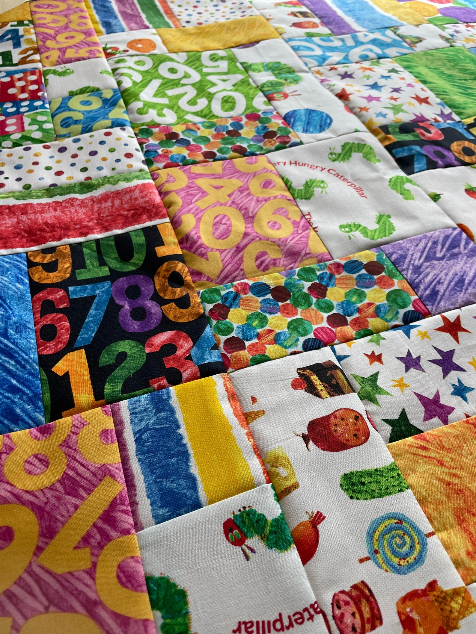 Caterpillar Bugs Butterfly Insect Unfinished Quilt Top - Etsy