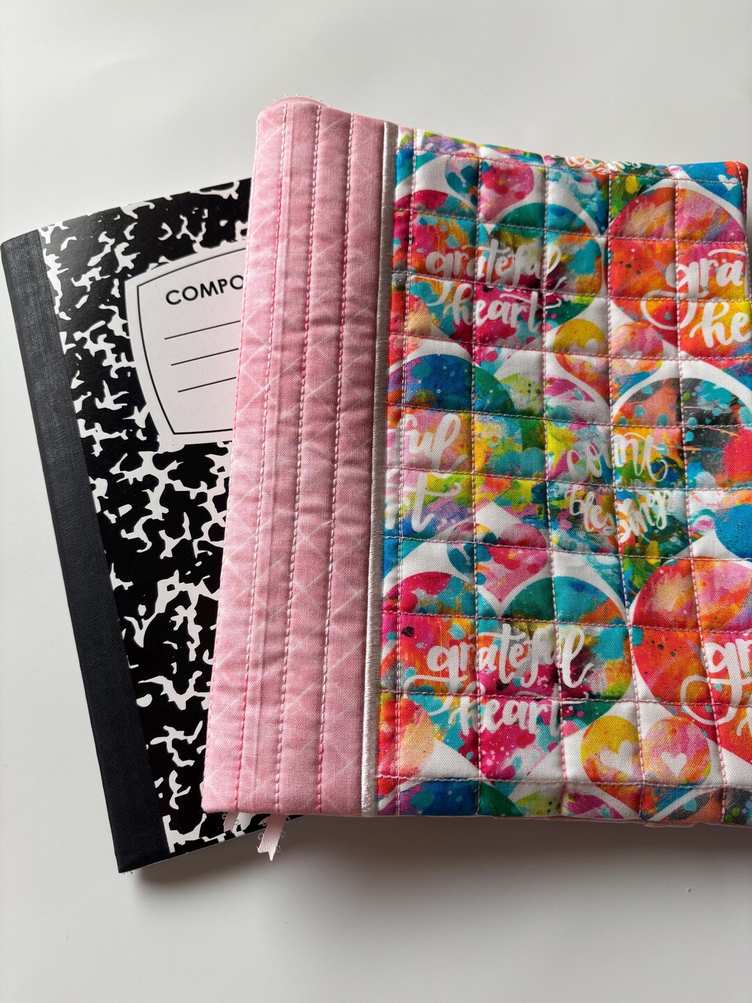 Joy Blooms Fabric Composition Notebook Cover, Standard, Handmade ...