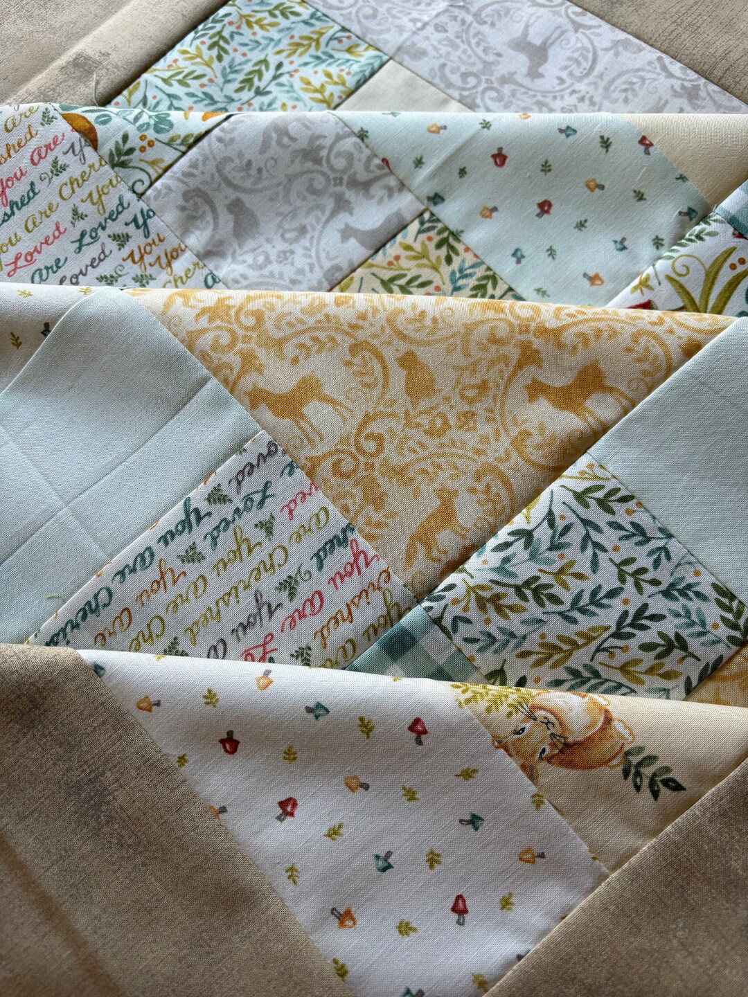 Effie's Woods by Deb Strain for Moda, Woodland Fabric Quilt TOP ...