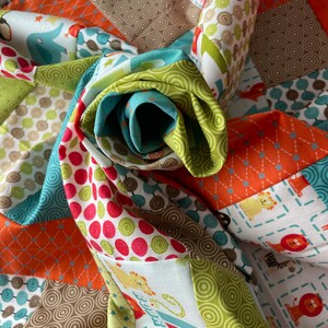 Alphabet Soup Gender Neutral UNFINISHED Quilt Top, Jungle Animals ...