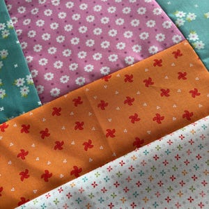 Laguna Sunrise Bright Floral UNFINISHED Quilt Top, Sheri and Chelsi ...