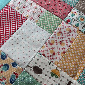 Cook Book by Lori Holt Fabric Quilt TOP, UNFINISHED, 42 Inch, Baby ...