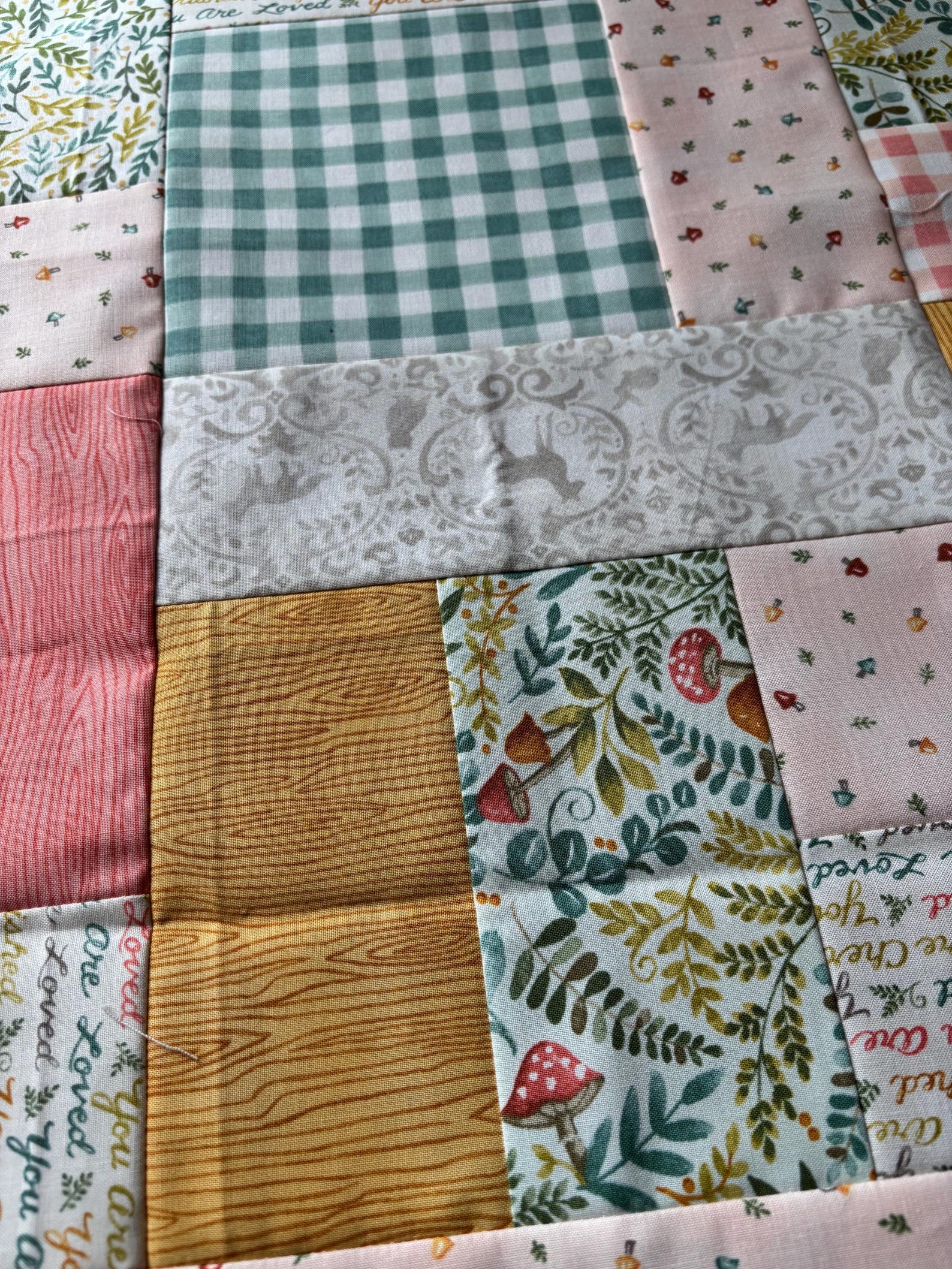 Effie's Woods by Deb Strain for Moda, Woodland Animal Fabric Quilt TOP ...