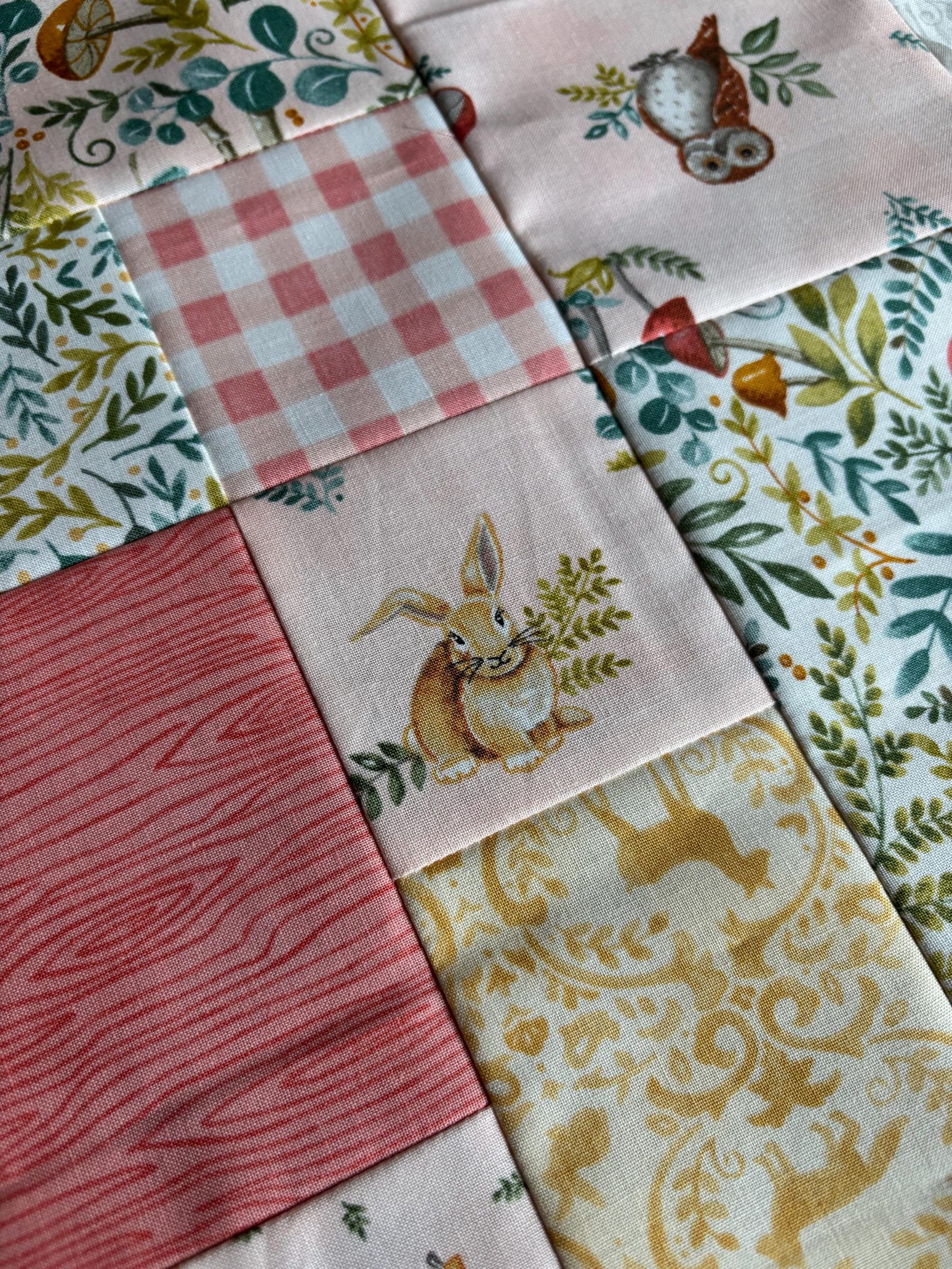 Effie's Woods by Deb Strain for Moda, Woodland Animal Fabric Quilt TOP ...