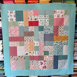 Cook Book by Lori Holt Fabric Quilt TOP, UNFINISHED, 42 Inch, Baby ...