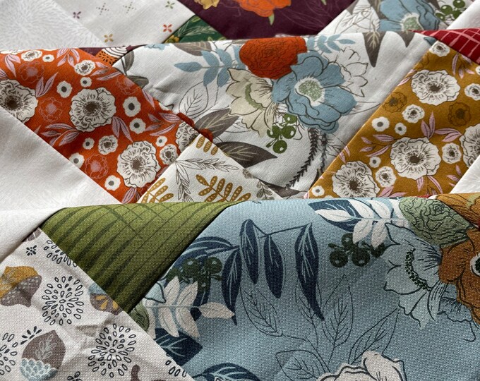 Slow Stroll Unfinished Crib Quilt TOP by Fancy That for Moda - Etsy