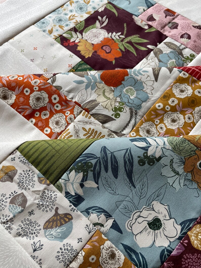 Slow Stroll Unfinished Crib Quilt TOP by Fancy That for Moda - Etsy