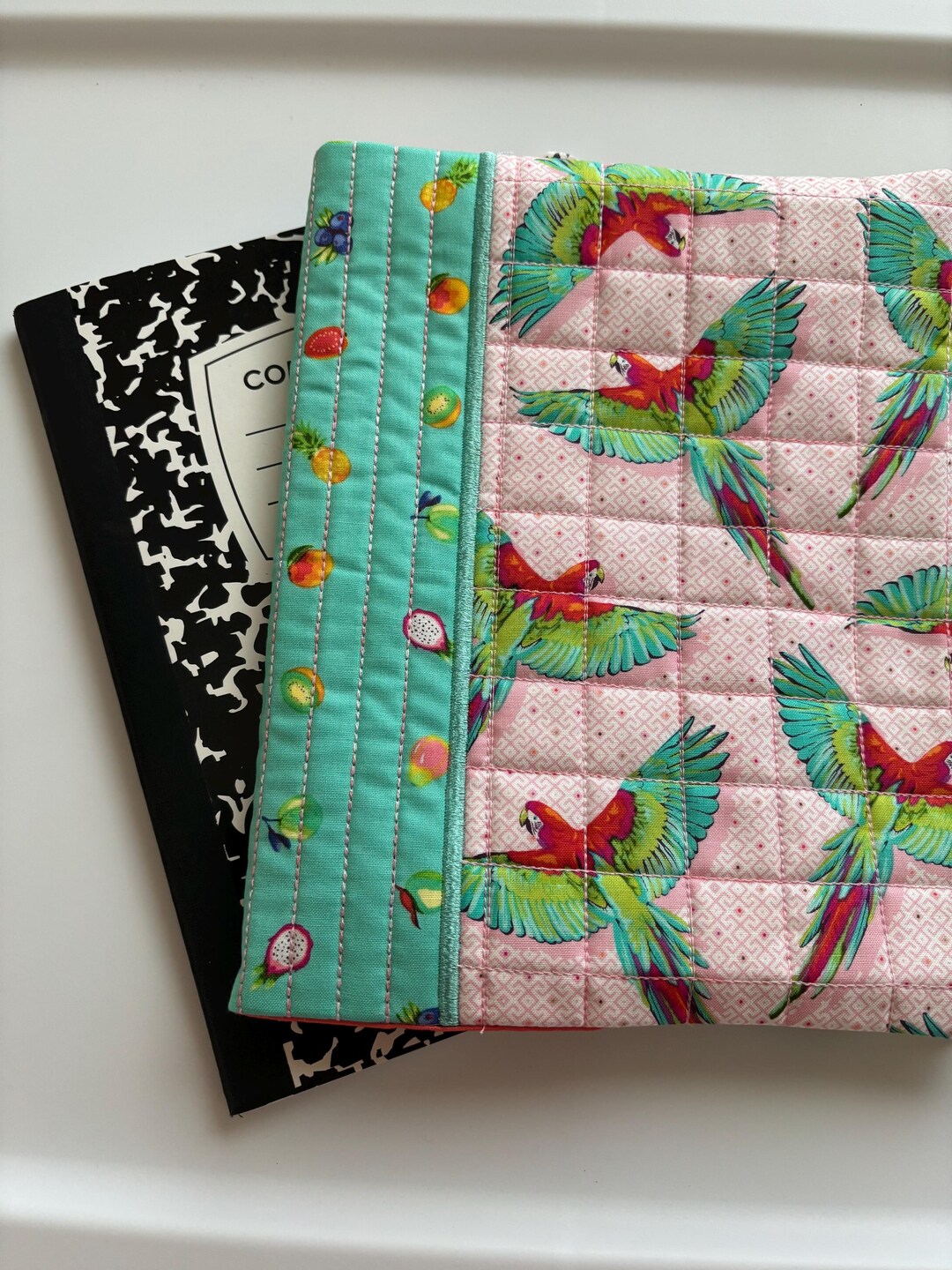 Tula Pink Composition Notebook Cover, Standard, Macaw You Later, Pink ...