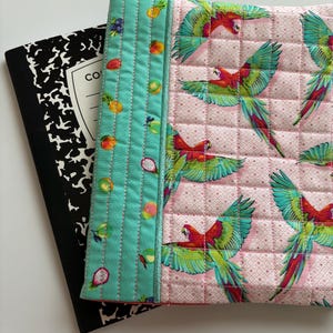 Tula Pink Composition Notebook Cover, Standard, Macaw You Later, Pink ...