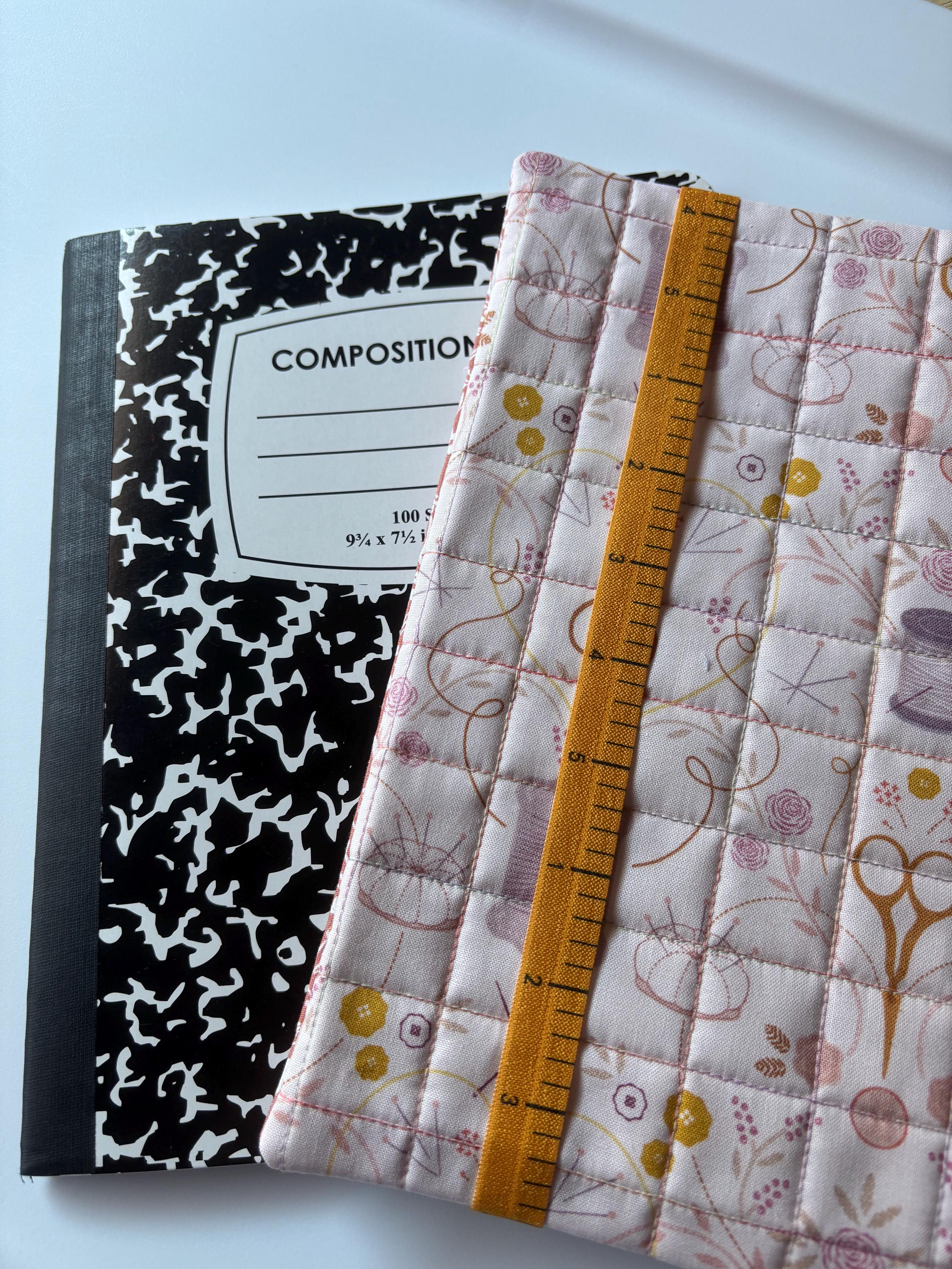 Sewing Themed Composition Notebook Cover, Memory Made, Purple, Handmade ...